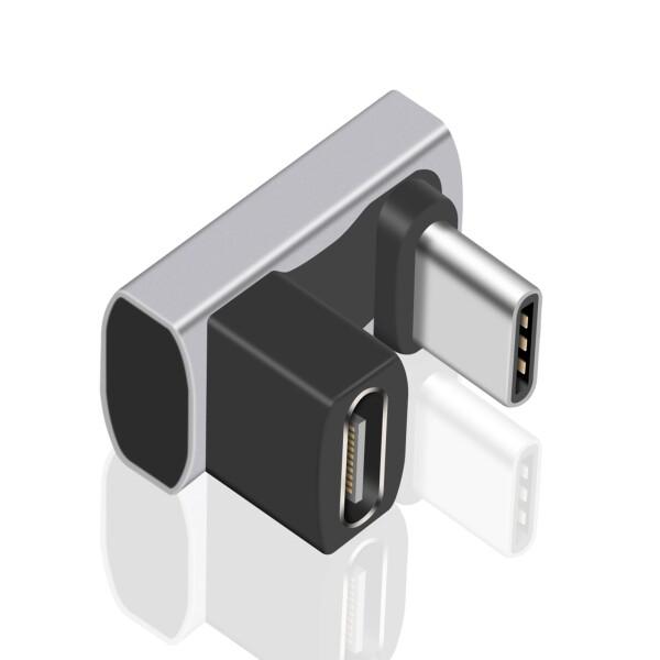 Duttek USB C変換アダプタU字 、240W PD急速充電U字型USB Cアダプター 40Gbps Thunderbolt サポート8KビデオタイプCオスメスアダプター240W電力供給対応、ノートパソコン、タブレット、電話用、商品コ...