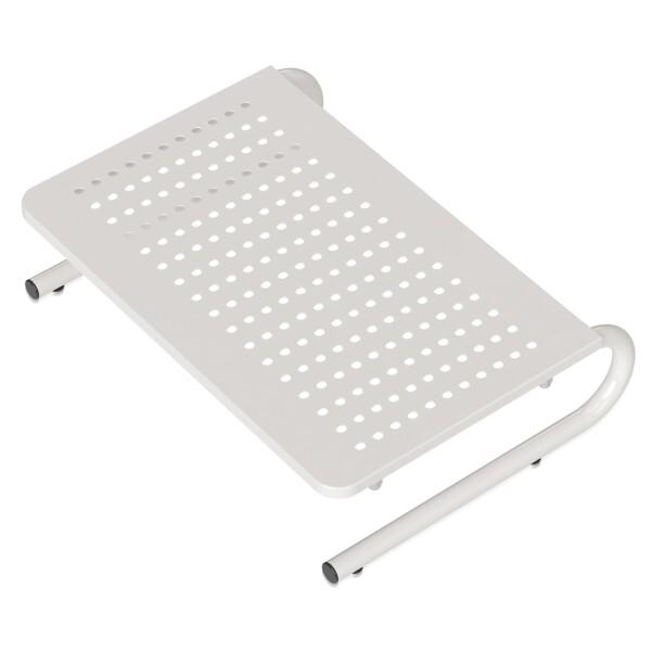 suptek 机上台 モニター台 白 ホワイト ノートパソコンスタンド ディスプレイ台 白色 滑り止めマット付き ホワイト パソコン台 モニタースタンド キーボード収納 有孔ボード 卓上ラック 姿勢改善 文具収納 工具不要 耐荷重20kg ...