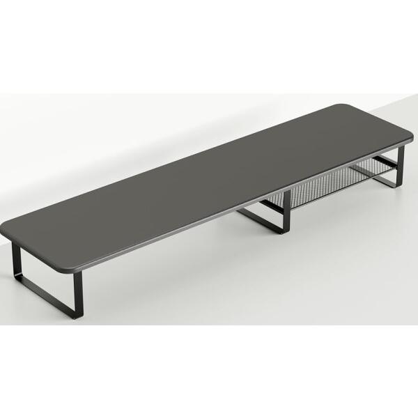 Doowiit モニター台 卓上 2段収納 100cm 木製 机上台 安定性 PC台 パソコン台 pc キーボード収納 プリンタ 液晶モニター台 パソコンラック （ブラック）商品コード：49077884317型番：D0011B-JPカラー：...