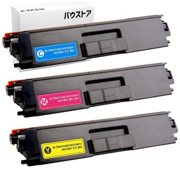 ブラザー brother TN-491 （C/M/Y）3個 互換トナーカートリッジ商品コード：49077886889型番：TN-491CMYサイズ：3個カラー：3色セットbrother TN-491 対応の互換トナーカートリッジになります。...