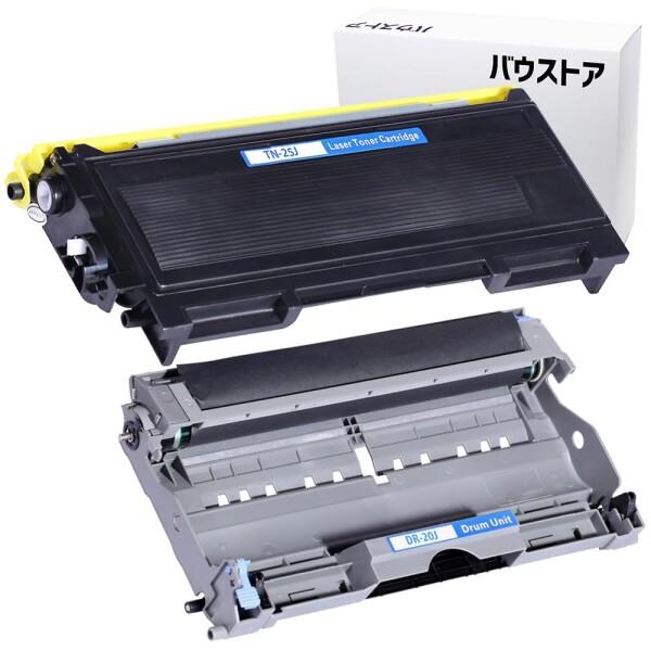 バウストア ブラザー brother TN-25J DR-20J 互換トナーカートリッジ 互換ドラムユニット各1個セット 対応機種: HL-2040 DCP-7010 FAX-2810 FAX-2810N MFC-7420 MFC-7820...