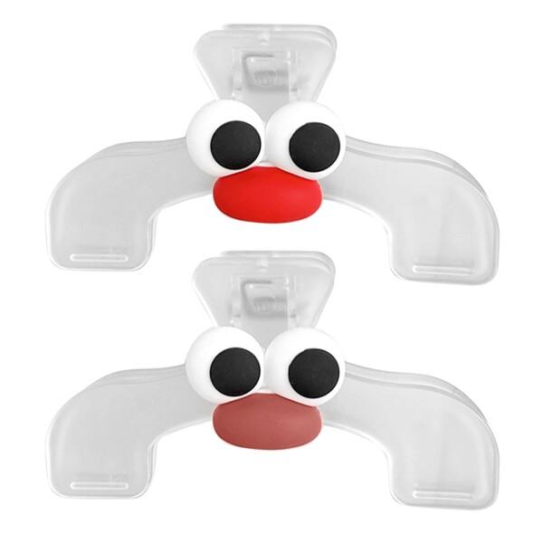 TUAHOUS ブッククリップ 2個セット 透明本 クリップ かわいい DIY 読書用 教科書を開いたままにして 装飾的で耐久性があり 文書 書類用 文房具 事務用品 学生 家庭 学校 オフィス用品 (レッド、ブラウン)商品コード：4907...