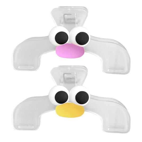 TUAHOUS ブッククリップ 2個セット 透明本 クリップ かわいい DIY 読書用 教科書を開いたままにして 装飾的で耐久性があり 文書 書類用 文房具 事務用品 学生 家庭 学校 オフィス用品 (ピンク、イエロー)商品コード：4907...