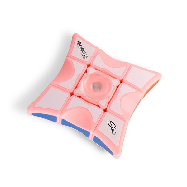 マジックキューブ/スピナー 魔方 MagicCube 知育玩具 立体パズル ストレス解消 認知症予防 子供 老人 暇つぶし おもちゃ 脳トレ オフィス玩具 (ハンドスピナー「ピンク」)商品コード：49078017921型番：JellyCub...