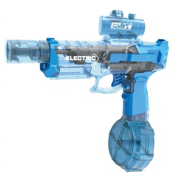 HAITUNYING 連射 水鉄砲 電気ウォーターガン、大容量、超長距離、自動射撃機能、夏の子供と大人のエンターテイメントのおもちゃ (2108-21A-透明な青)商品コード：49078028474型番：2108-21Aカラー：2108-2...