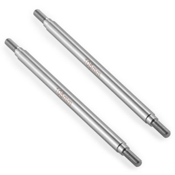 TRZX 1/10軸SCX10 TRX-4 RCクローラーカー用2個ステンレススチールプルロッドリンクリンケージ (105mm)商品コード：49078031902型番：M009サイズ：105mm頑丈で耐久性があり、取り付けが簡単斬新な外観と...