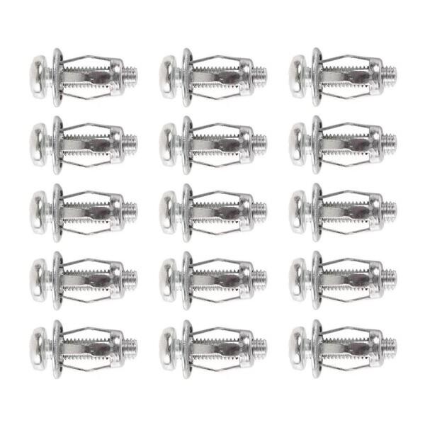 BRIIKPP リベットナット （M4x20） 花びらナット 拡張ナット 中空壁/薄い金属用 メタルナットキット 15個入り商品コード：49078055704型番：M4*20サイズ：M4 x 20mm1.商品規格:15個の花びらナットを含み...