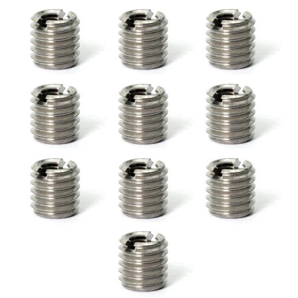 Increased Fire インサートナット 内径M5*0.8 外径M8*1.25 長さ8mm m8 m5 変換ボルト ネジ変換アダプター ステンレス鋼 一行溝 埋め込みナット ネジ山補修商品コード：49078056135型番：LIAO-...