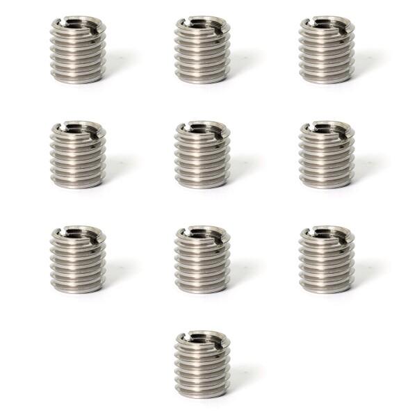 Increased Fire インサートナット 内径M8*1.25 外径M10*1.5 長さ10mm m10 m8 変換ボルト ネジ変換アダプター ステンレス鋼 一行溝 埋め込みナット ネジ山補修商品コード：49078056182型番：LI...