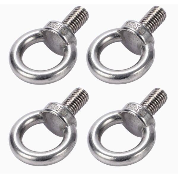 ステンレス鋼アイボルト 吊りボルト SUS304アイボルト Ｉボルト ネジフック オス 雄ネジ フック 固定 １８−８ステンレス鋼 stainless bolt 4個セット M5商品コード：49078061993型番：eyeboltM5サイ...