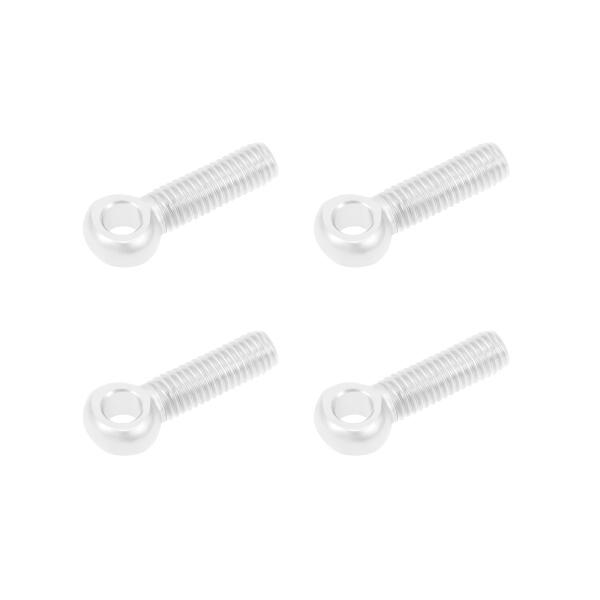METALLIXITY 肩のスイングリフティングボルト M8x30mm 4個入り 304ステンレススチール アイボルト 家の改修用 パイプラインゲートバルブファスナー シルバー商品コード：49078062081型番：mtf220827xt1...