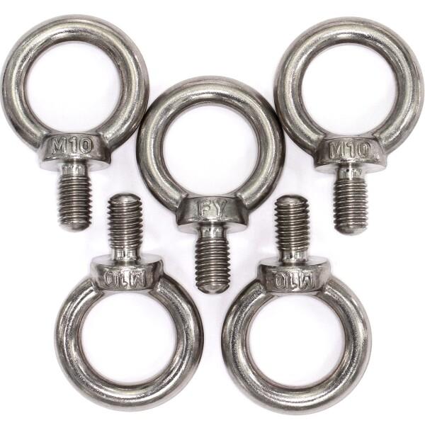 Stainless Steel Machinery Shoulder Lifting Eye Bolt (M10, 5 items)商品コード：49078062101型番：FYJISEB304M10サイズ：M10カラー：Silver5 Pc...