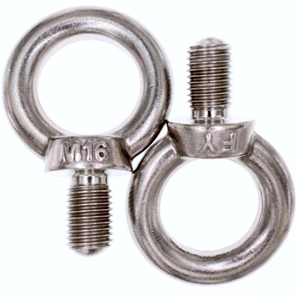 Stainless Steel Machinery Shoulder Lifting Eye Bolt (M16, 2 items)商品コード：49078062111型番：FYJISEB304M16サイズ：M16カラー：Silver2 Pc...