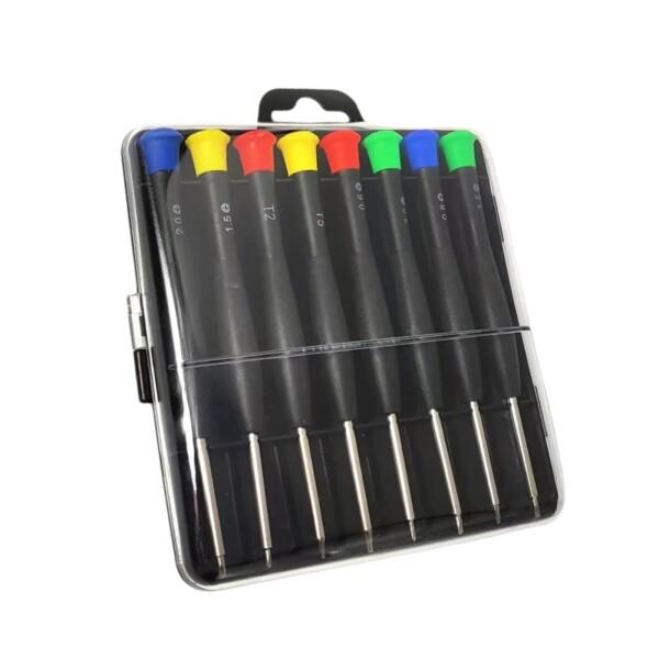 精密ドライバーセット 8本組 マイクロ ドライバーセット 精密 ネジ用 滑り止めハンドル 特殊 ネジ回し 多機能ツールキット カメラ スマホ 修理 ペン型 差し替えドライバー 時計 小ネジ 脱着 組み立て 補修 便利 DIY作業 工具商品コ...