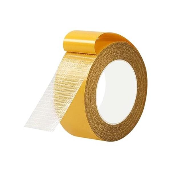 YokiStar 両面テープ 超強力メッシュテープ 吸音材用粘着用 スポンジ用 パンチラ防止 接着しにくい素材に特化 ガラス繊維入 カーペットテープ ボディテープ 着崩れ・ズレ・パンチラ見え防止 多機能 裾上げ用 固定 多機能 自由カット ...