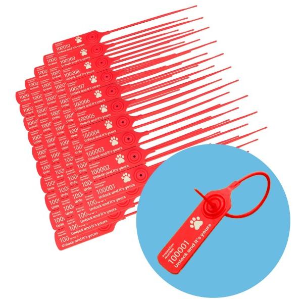 すり替え防止タグ 番号付 レッド 50本 NYANDELMO ND-0215-R06-RD-50商品コード：49078179625型番：ND-0215-R06サイズ：50本カラー：レッド【サイズ】全長:約20cm タグ幅約2cm×長さ約7c...