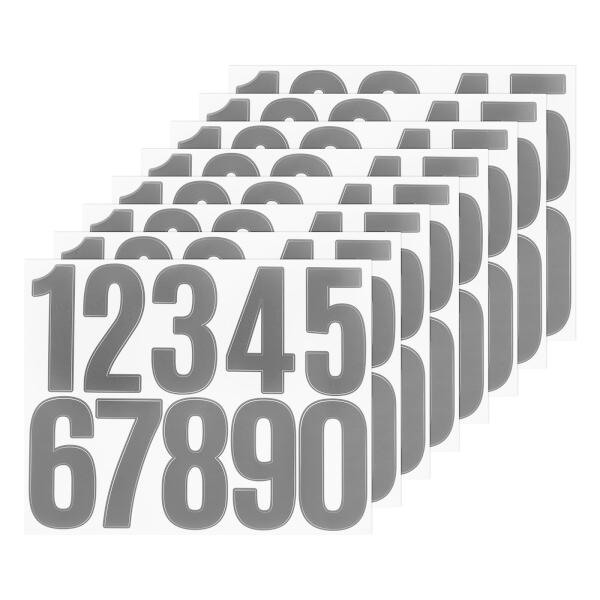 M METERXITY 12シート 数字ステッカー 3" ビニール0-9自己粘着防水番号郵便受け番号ステッカー 家 看板 住所用 ビニールハウスナンバー(120個 黒)商品コード：49078179687型番：mma240801ty00053...