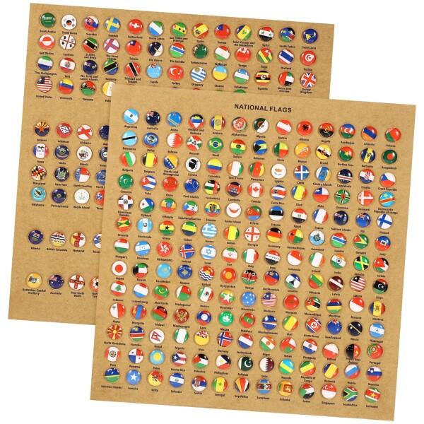 SAFIGLE 国旗プッシュピン 291本セット カラフル多国旗マップピン 地図用サムタック 画鋲 コルクボード用 旅行計画やオフィス掲示板に対応商品コード：49078181736型番：3351WVNTDL01AD5サイズ：21x20cmカ...