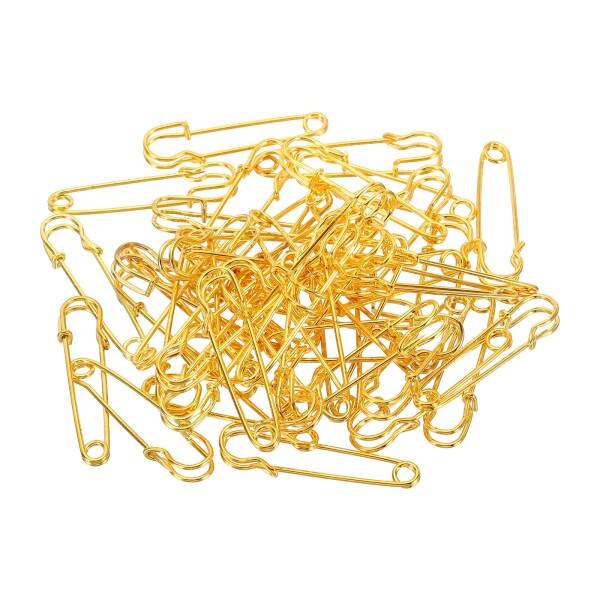 YOKIVE 50個 安全ピン 大型金属製ミシンピン | クラフト作り 衣類 編み物 縫製に最適（金色 1.5"）商品コード：49078181758型番：yof240315kk000370jpカラー：ゴールド√多目的 - プロの仕立て屋であ...