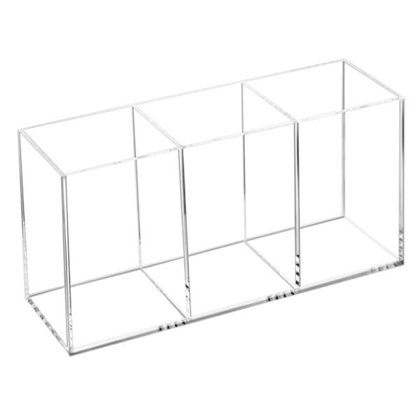 Modest Joy ペン立て 卓上 収納ボックス 3格収納 文房具 収納 小物入れ クリアタイプ 透明 メイクブラシスタンド 透明アクリル商品コード：49078182449カラー：透明【高級品質】環境に優しい上質なアクリルを使用しており、...