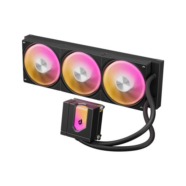 upHere 簡易水冷CPUクーラー 360mmラジエーター 水冷システム cpu cooler aio 簡易水冷 120mmPWMファン ARGB冷却ファン TDP 300W 静音 ARGB LEDヘッド搭載 LGA1851/1700/A...