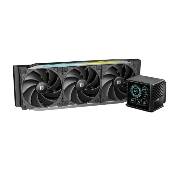 Sudokoo Proteus 360 液体CPUクーラー：カスタマイズ可能な3.4インチデジタルディスプレイ搭載360mm AIO LCD CPUクーラー - 30mm厚ファン搭載水冷システム（Intel LGA 1851/1700/12...