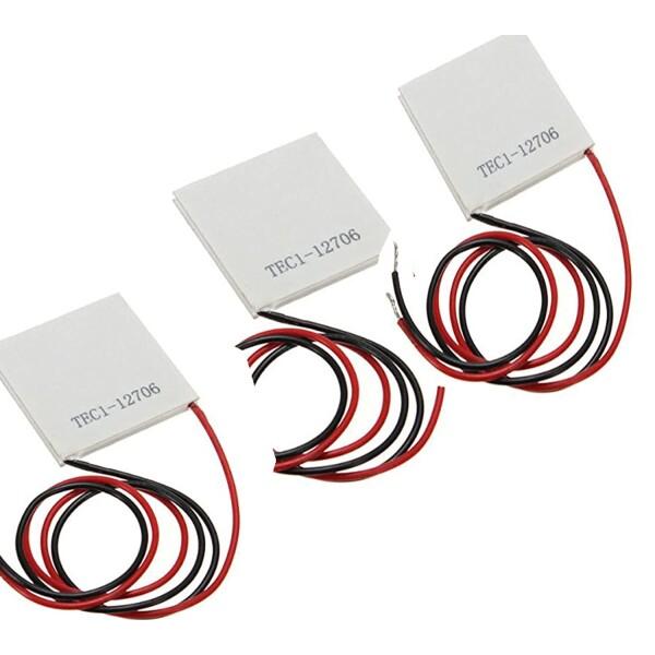 AZUOCN 3個 TEC1-12706 半導体冷凍タブレット TEC1-12706 12V 6A ヒートシンク 熱電クーラー 冷却ペルチェプレートモジュール 40x40mm (TEC1-12706)商品コード：49078187139型番：...