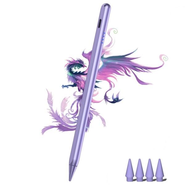 iPad ペンシル（2018-2025）対応 アップルペンシル 互換 磁気吸着/傾き感知/誤作動防止 極細 タッチペン Type-C急速充電 スタイラスペン iPad 6/7/8/9/10/11"(A16), Air 3/4/5/(M2/M...