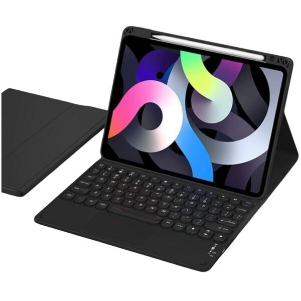 iPad mini7 (A17 Pro)/mini6 用 キーボード ケース タッチパッド搭載 丸型キー iPad mini 第7/6世代 用キーボード カバー 上側Apple Pencil 収納 カラーキーボード 配色ワイヤレス Blue...