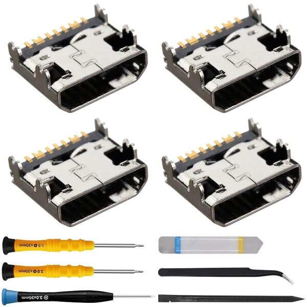 ZHUROUPU SM-T280 T285 for Samsung ギャラクシー タブ A 7.0/10.1 （2016年）と互換性のあるのためのマイクロ USB 充満港タブ 3 7.0 タブ E 9.6 の T580 T585 T560 ...