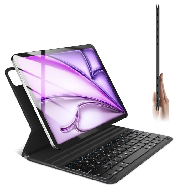 Omikamo ipad Air 11インチ キーボード ケース M2/M3対応 超軽量&amp;1300h超長使用時間 ipad pro 11インチ キーボード 第1/2/3/4世代 日本語配列 ipad air キーボード 第5/4世代...