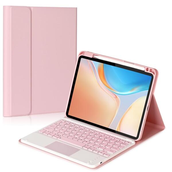 iPad第10世代 2022/ iPad (A16) 2025 第11世代 キーボードケース タッチパッド搭載 上側ペンホルダー スタンド機能 全面保護 ピンク商品コード：49078188822サイズ：iPad第10世代/iPad(A16)...