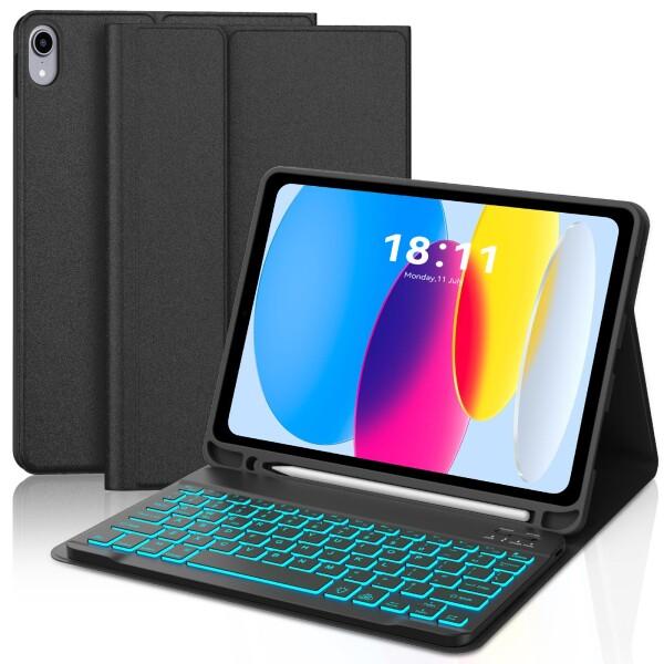 SENGBIRCH ipad a16 キーボード (第11世代 2025)対応 7色バックライト iPad 10世代 ケース キーボード 着脱式 軽量 薄型 Bluetoothキーボード カバー ペン収納 アイパッド A16 ケース 耐衝撃...