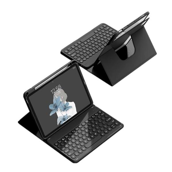 360°回転 iPad Air 11インチM4 M3 M2/Pro 11第4 3 2 1世代/Air 第4 5世代 10.9インチとの互換性ありキーボードケース 取外し可能 クリアカバー 縦置き 磁気吸着 分離式 Bluetoothキーボー...