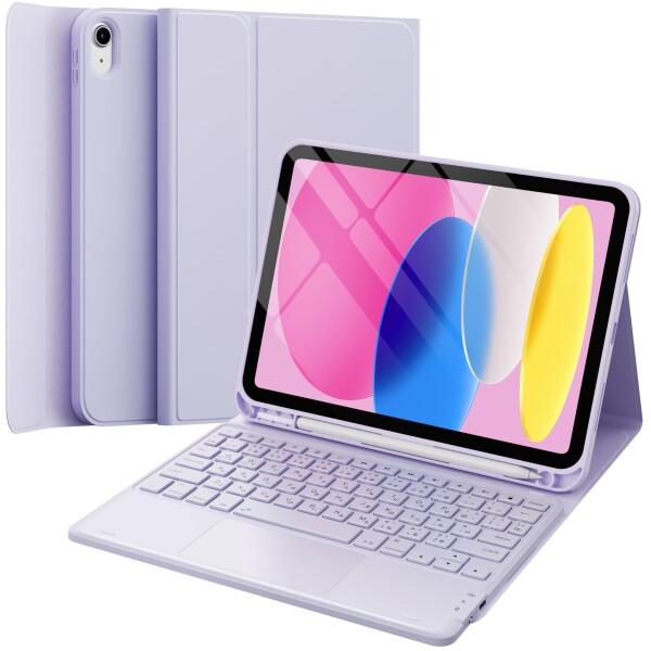 Earto for iPad A16 キーボード 11世代 2025 iPad 10世代 キーボード 10.9 タッチパッド付き JIS基準日本語配列 2台デバイスマルチペアリング ipad 11世代 ケース 脱着式 多角度調整 ペンシルホ...