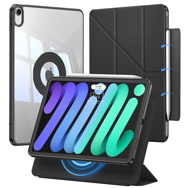 iPad mini7 ケース (A17 Pro、2024) iPad mini 第7/6世代 ケース 折りたたみスタンド 取り外し可能マグネットカバー 縦置き/横置きスタンド Pencil Pro/USB-C 対応 耐衝撃 耐落下保護商品コ...