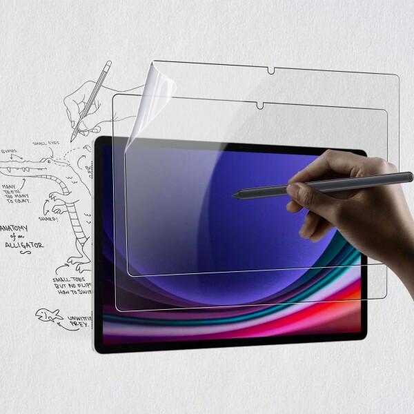 For Samsung Galaxy Tab S9 / Galaxy Tab S9 FE タブレット 対応 保護フィルム 紙フィルム 手書きフィルム KONXISA 11インチ紙フィルム 紙のような描き心地フィルム 反射低減 アンチグレア ...