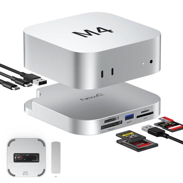 Mac Mini M4ドック、USB 3.2 10Gbps CFexpress Type B/Type Aカードリーダー、SD/TF 4.0スロット、M.2 NVMe SSDエンクロージャー、10Gbps USB-C、5Gbps USB-A...