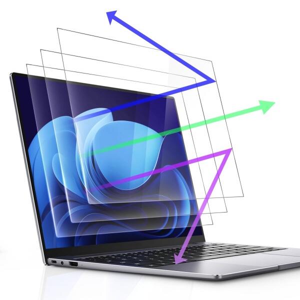 14インチ16:9ブルーライトカットフィルム、 パソコン用アンチグレア スクリーンフィルター、 マットタイプ反射防止PC保護フィルム、指紋&amp;気泡防止商品コード：49078191627型番：774829216026サイズ：14インチ(...