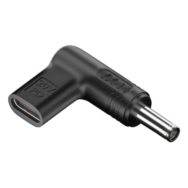 Type C メス to DC 6.5×4.4mm オス 変換プラグ PD 100W 20V 変換アダプター FOR Sony ノートパソコン DC電源 トリガープラグ USBタイプC DCジャック商品コード：49078192177サイズ：...