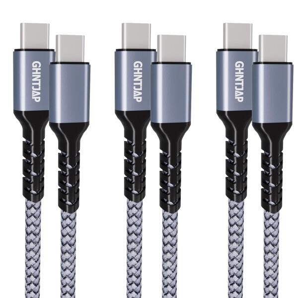 GHNTJAP USB C to USB C ケーブル 1.5M  タイプc ケーブル PD対応 60W急速充電 高速データ転送 Type C to Type C iPhone16/iPad/Galaxy/Pixel等対応商品コード：490...