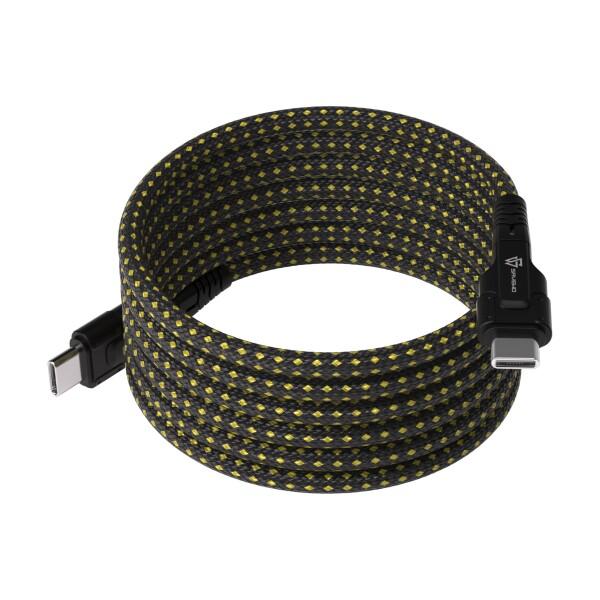 SAVEWO PowerCable USB-C マグネット式 急速充電ケーブル 240W PD3.1対応 巻き取り収納 1m/2m iPhone15以降/Mac/iPad/PC/Android 対応(シトリン, 2M)商品コード：49078...