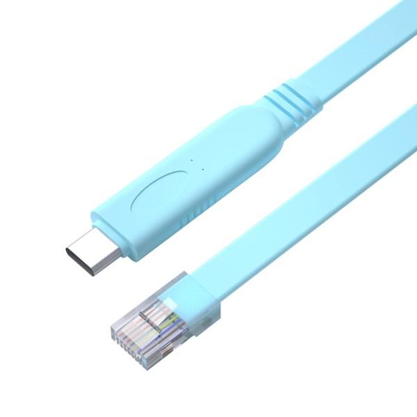10Gtek USB コンソールケーブル Type-c RS232-RJ45 FTDIチップ付き 1.8m/5.94ft商品コード：49078192966型番：DY-U2122-JPカラー：U2122英国のTDI-FT232RLチップを採用...