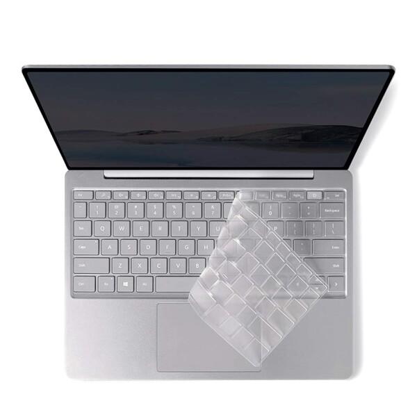 ProElife キーボードカバースキン 2021 2020 Microsoft Surface Laptop Go 31.5 cm &amp; 2022 Surface Laptop Go 2 12.4インチ 指紋電源ボタン付き 超薄型T...