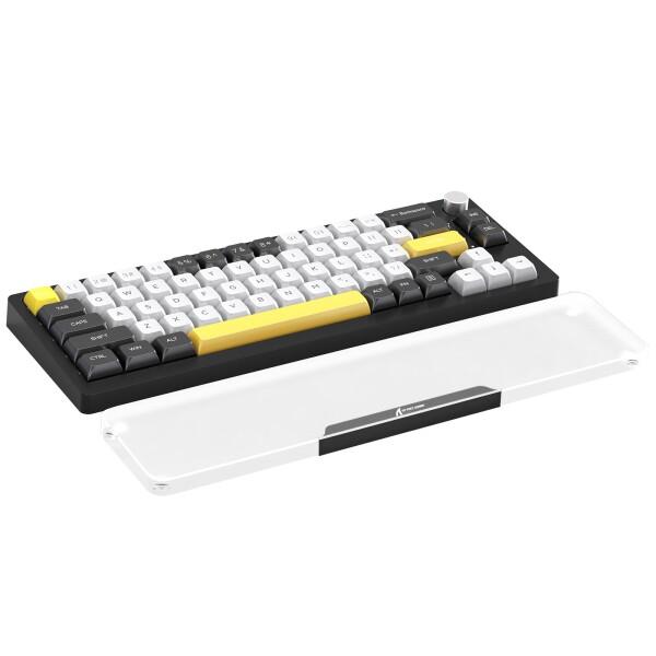 ATTACK SHARK x MAGIC-REFINERアクリルキーボード手首保護リストレスト（TKL）80%キーボード用-メカニカルキーボード人間工学に適したパソコンキーボード手首保護リストレスト、滑り止め台座、ノートパソコン手首保護リス...