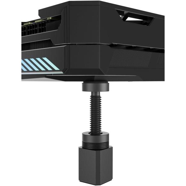 upHere GPUサポート グラボステー 支え棒 ビデオカードホルダー 高さ調整可能 グラフィックカードスタンド VGAサポートステー サポートステイ 強力マグネット 磁着固定 安定性抜群 振動防止 (黒, 28-50mm)商品コード：4...