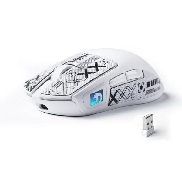 MAMBASNAKE M4 超軽量 ゲーミングマウス 三モード接続 USB 2.4GHz Bluetooth 最大24000DPI 高精度PAW3311センサー 1000Hzポーリングレート 有線 無線 両対応 RGBライティング付き 軽量...