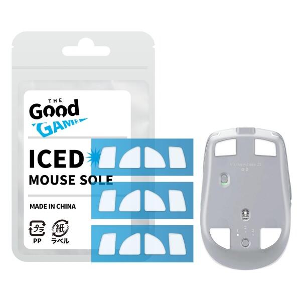 交換用 ゲーミング マウスソール Logicool ロジクール MX Anywhere 2 / 2s 専用 ( ICED シリーズ / 3枚セット / すべり 滑り 改善/マウスフィ―ト/ラウンドカット カーブエッジカット/ホワイト )商品...