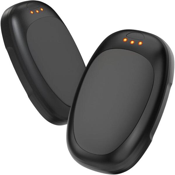 Jonwall 充電式カイロ カイロ 電気カイ 超軽量 2個セット 電気あんか ハンドウォーマー 長時間連続発熱 3階段温度調節 両面急速発熱 防寒グッズ USB充電式 繰り返し利用可 軽量 省エネ 節電 通勤 通学 寒さ対策 プレゼント（...