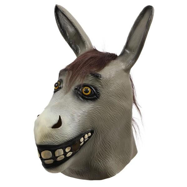 (Adranly) リアルロバマスク フルヘッドタイプ 面白いアニマルマスク ラテックス製 動物仮面 コスプレ ハロウィン 被り物 大人用 仮装グッズ 変装パーティー用商品コード：49078747069サイズ：一様カラー：カラフル【ユニーク...